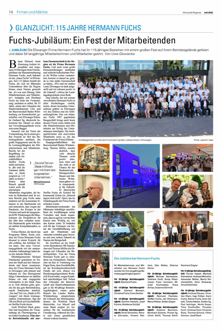 Hermann Fuchs Bauunternehmung GmbH - Ellwangen